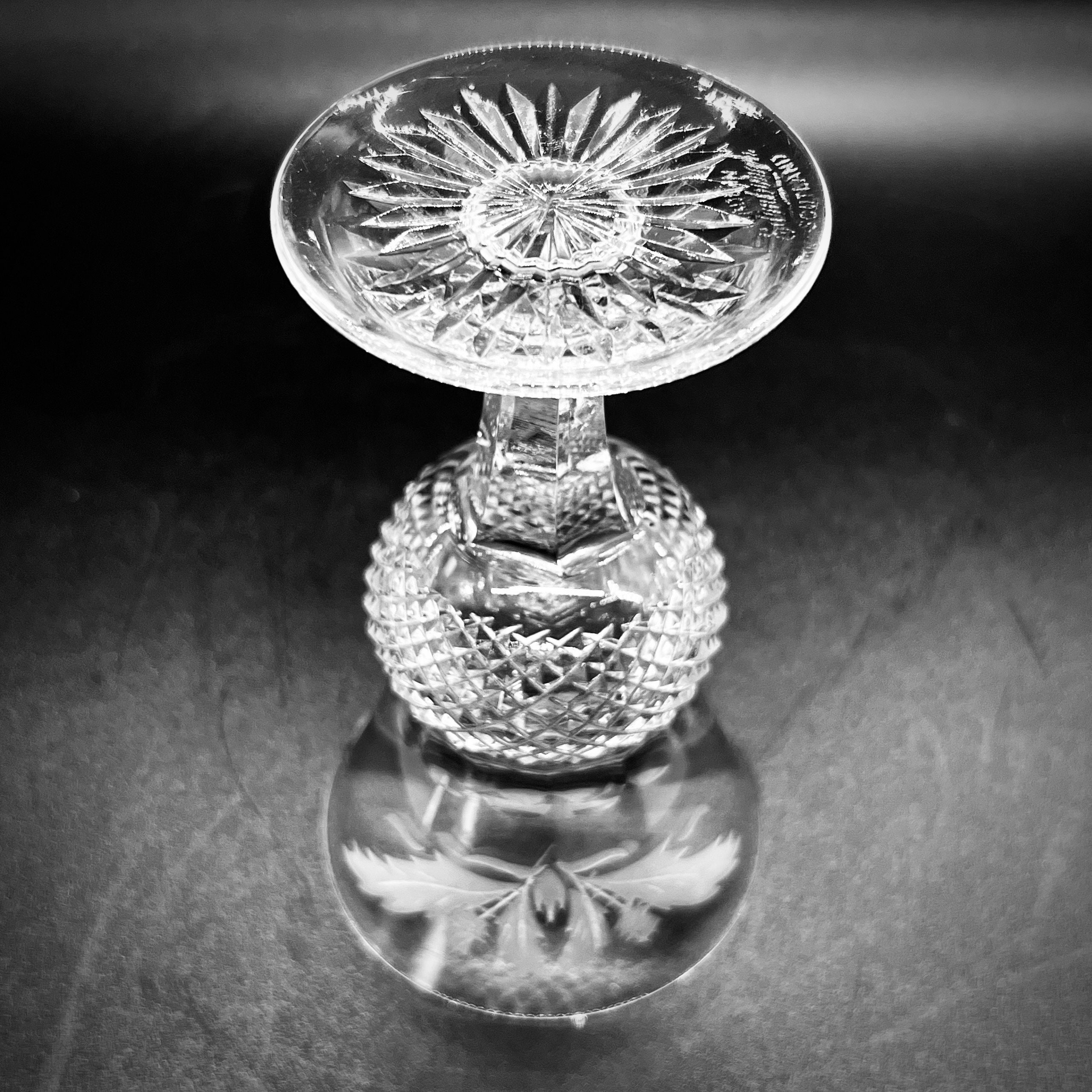 EDINBURGH CRYSTAL GLASS Vintage Edinburgh Thistle Sherry Glass Vintage ...