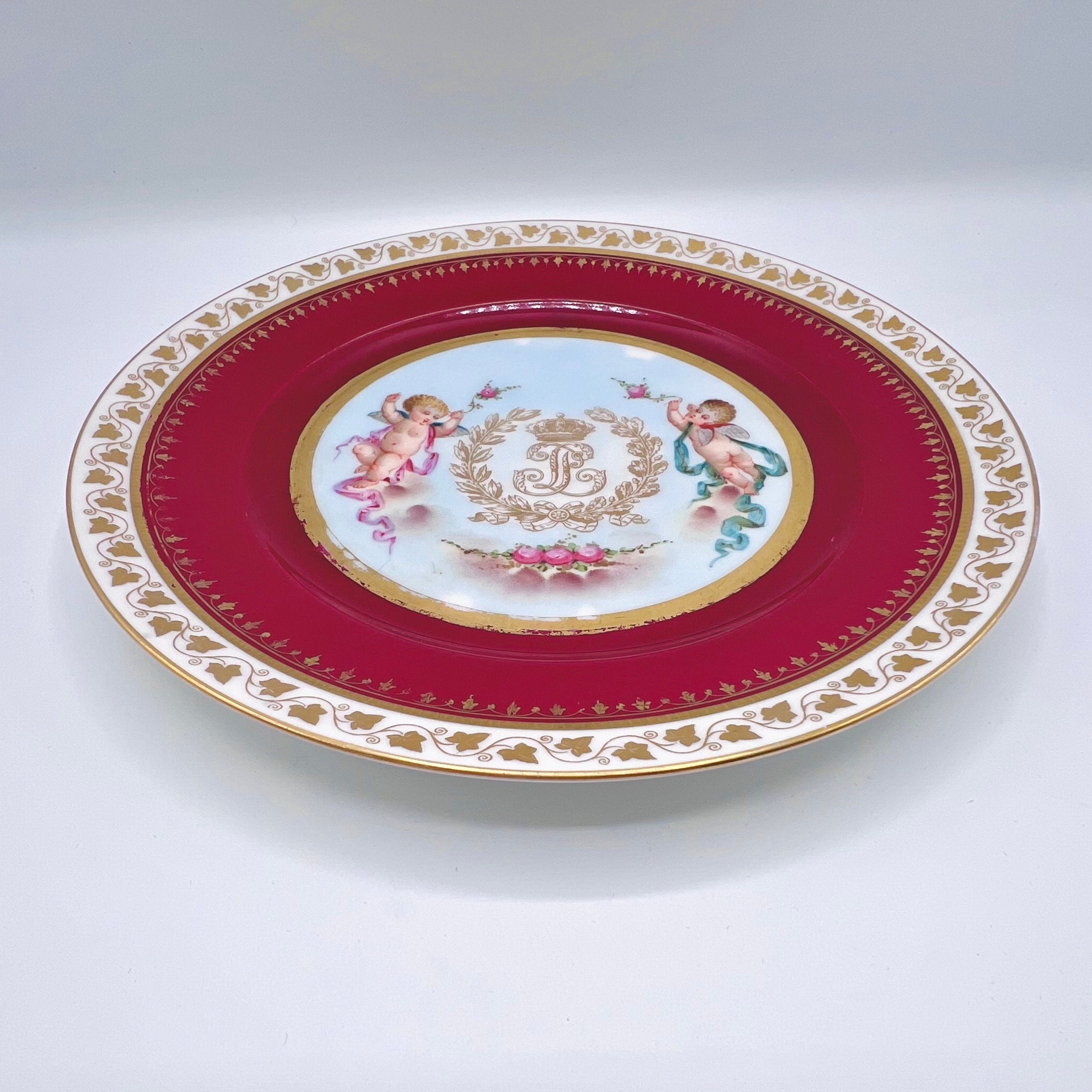 Antique Sevres Porcelain Plate: King Louis Philippe, Chateau Des ...