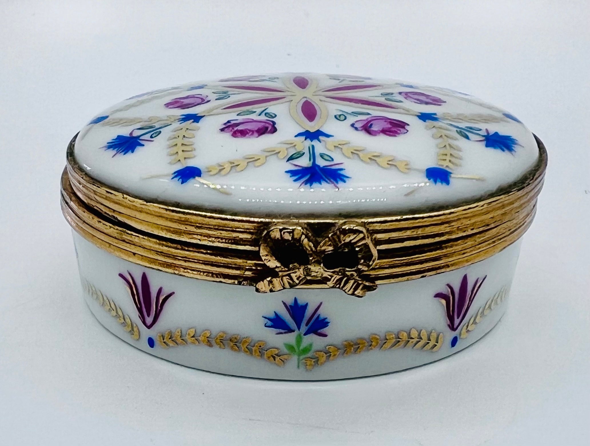 Vintage Limoges France Porcelain Trinket Box Vintage Handpainted ...