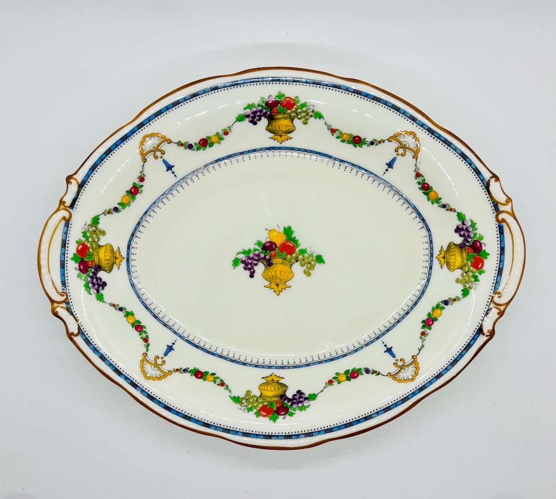 VINTAGE CAULDON Oval Serving PLATE | Vintage Oval Serving Plates ...