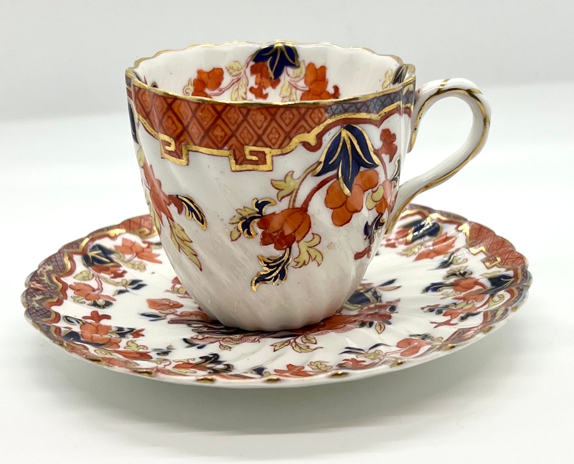 ANTIQUE IMARI TEASET, Imari Cup and Saucer, Handpainted English China ...