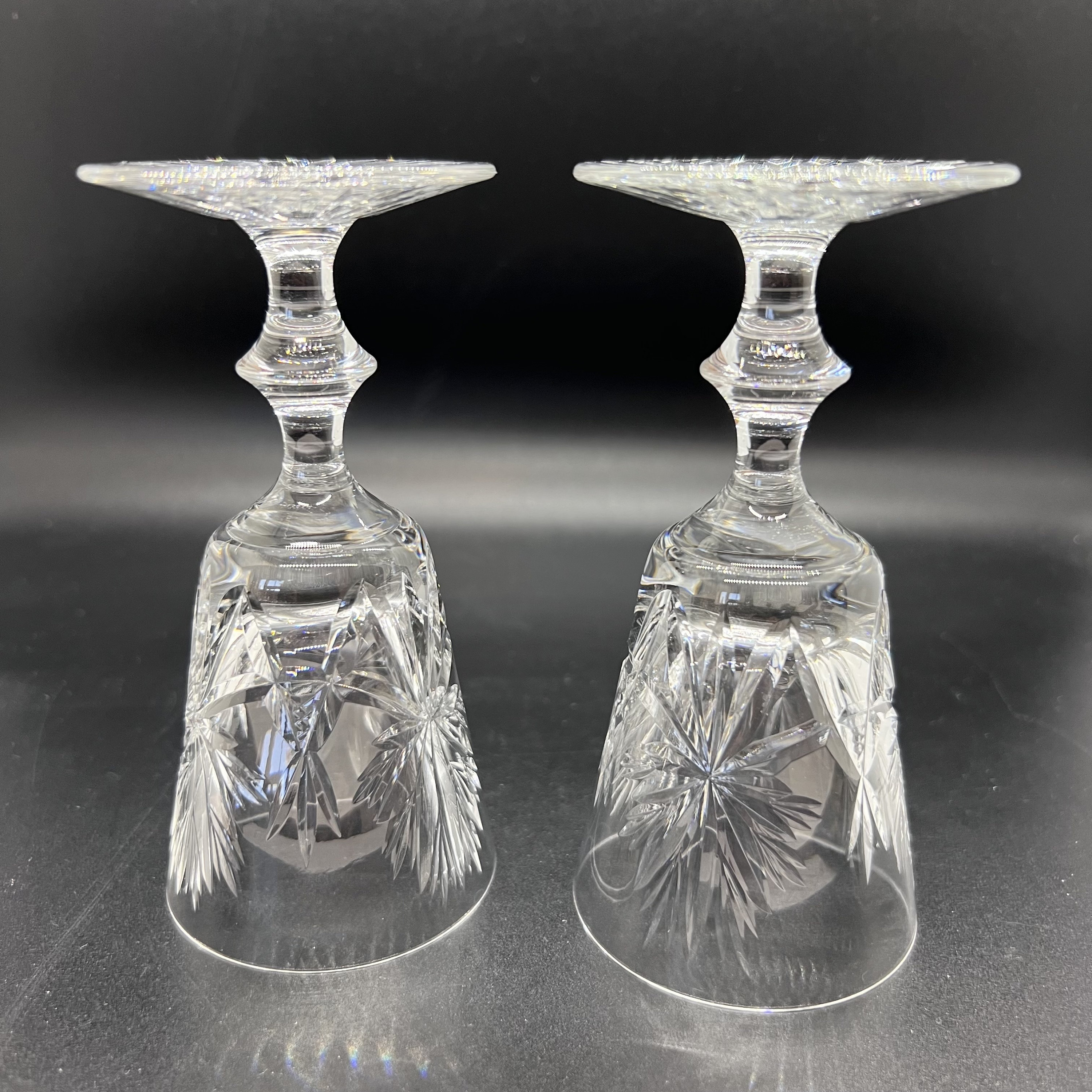 Vintage Sherry Glasses – Set of 5 Star of Edinburgh Crystal Pattern ...
