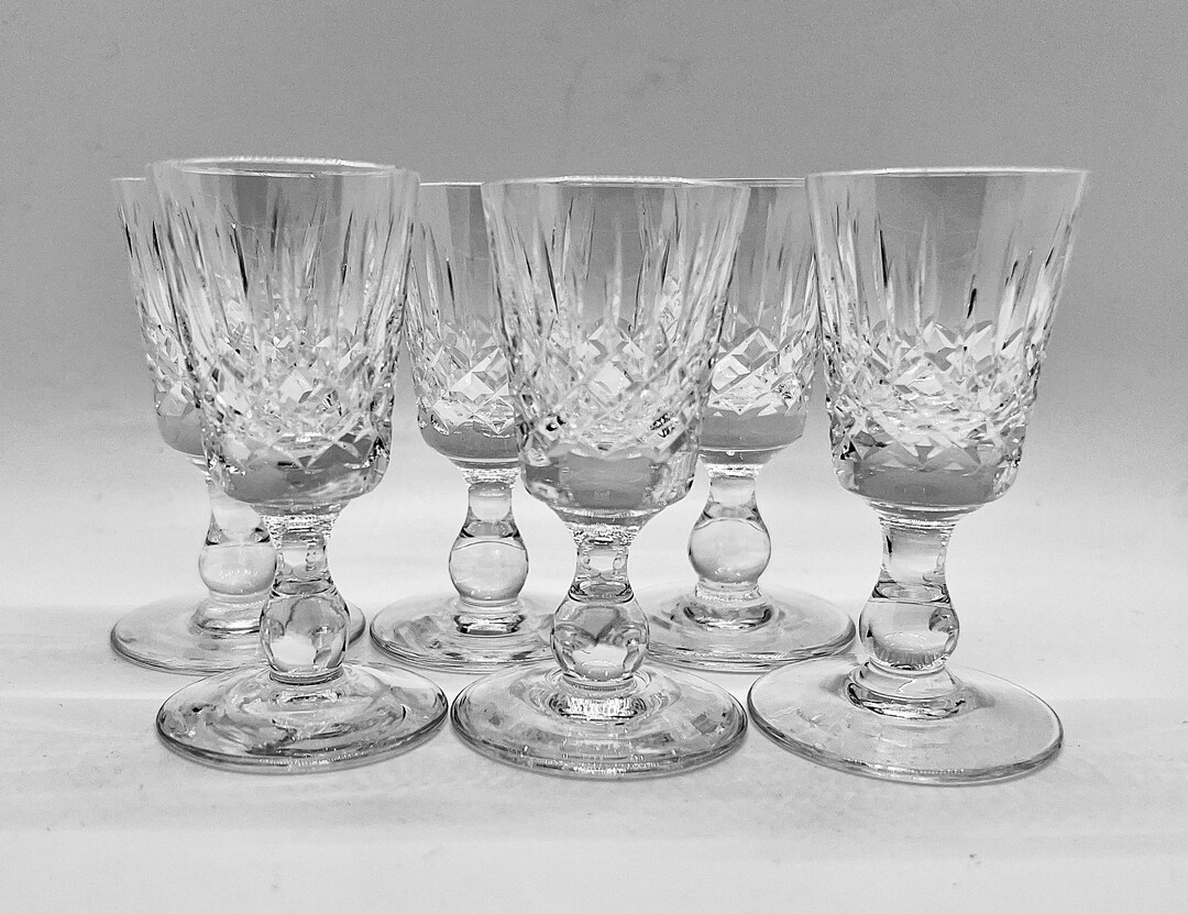 EDINBURGH CRYSTAL Liquor, Shot Glasses in Edinburgh Appin Pattern | 6 ...