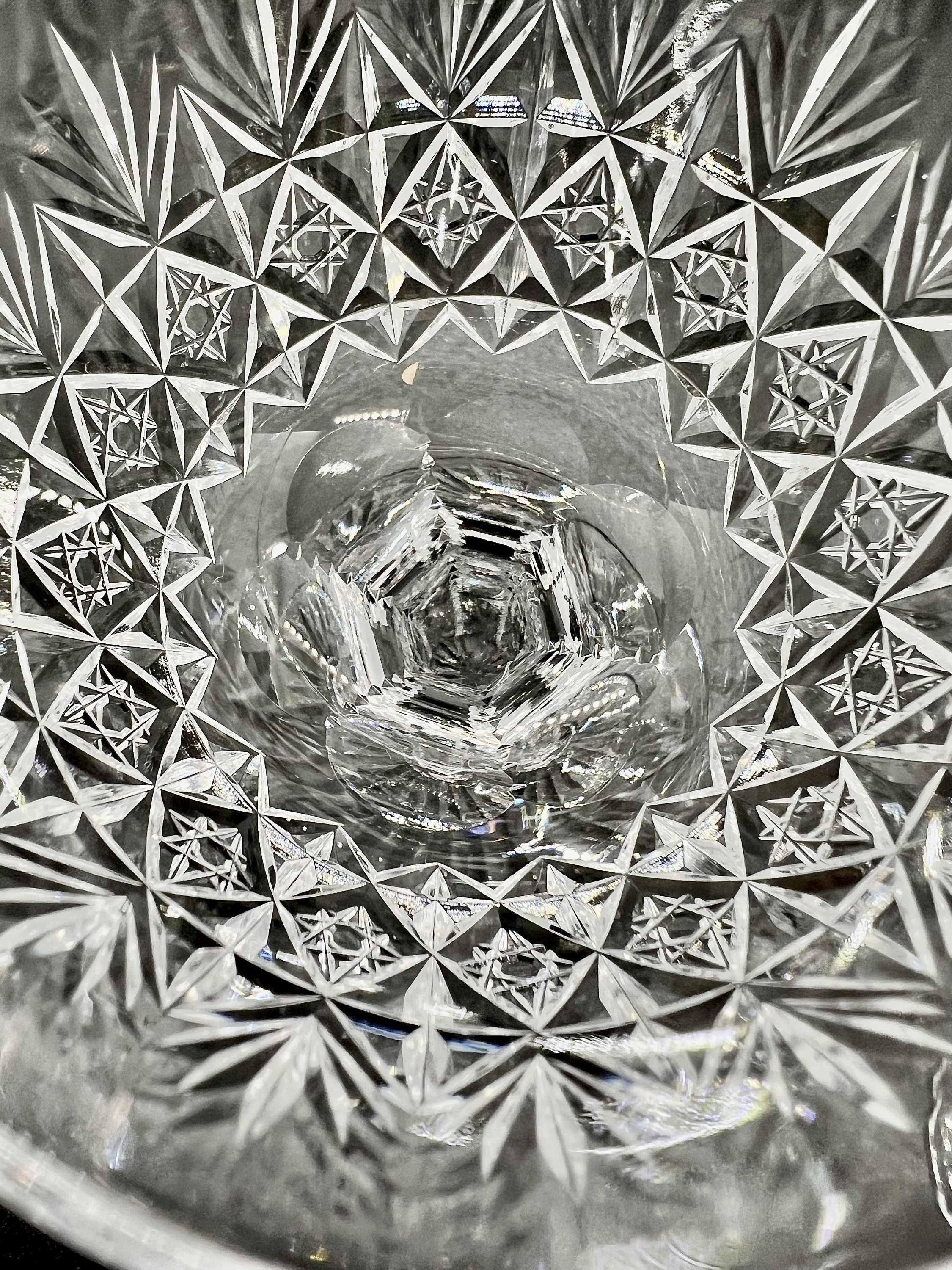 Thomas Webb Crystal Wine Glasses, 2 Vintage Webb Wellington Pattern ...