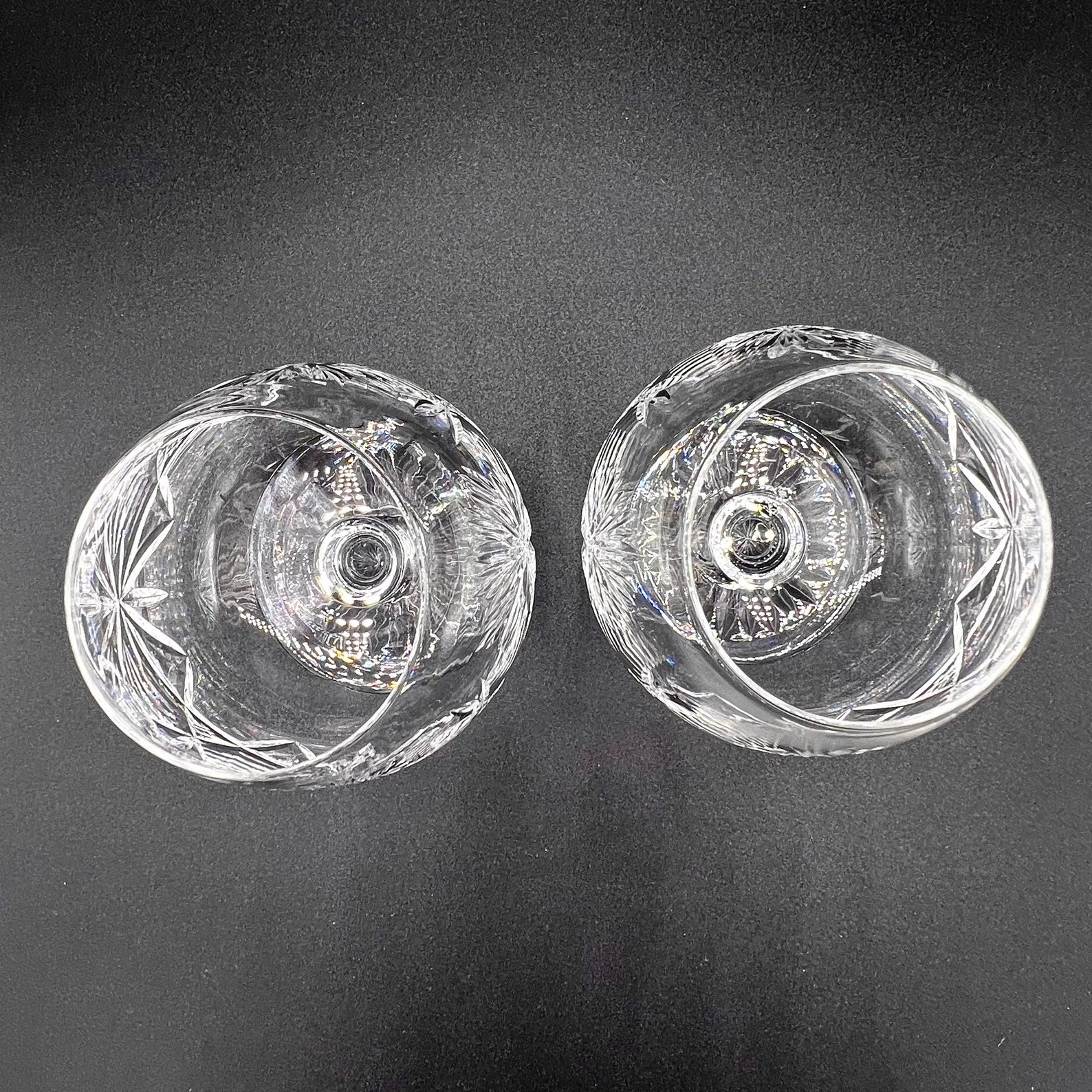 EDINBURGH CRYSTAL COGNAC Glasses, Star of Edinburgh Pattern, Vintage ...