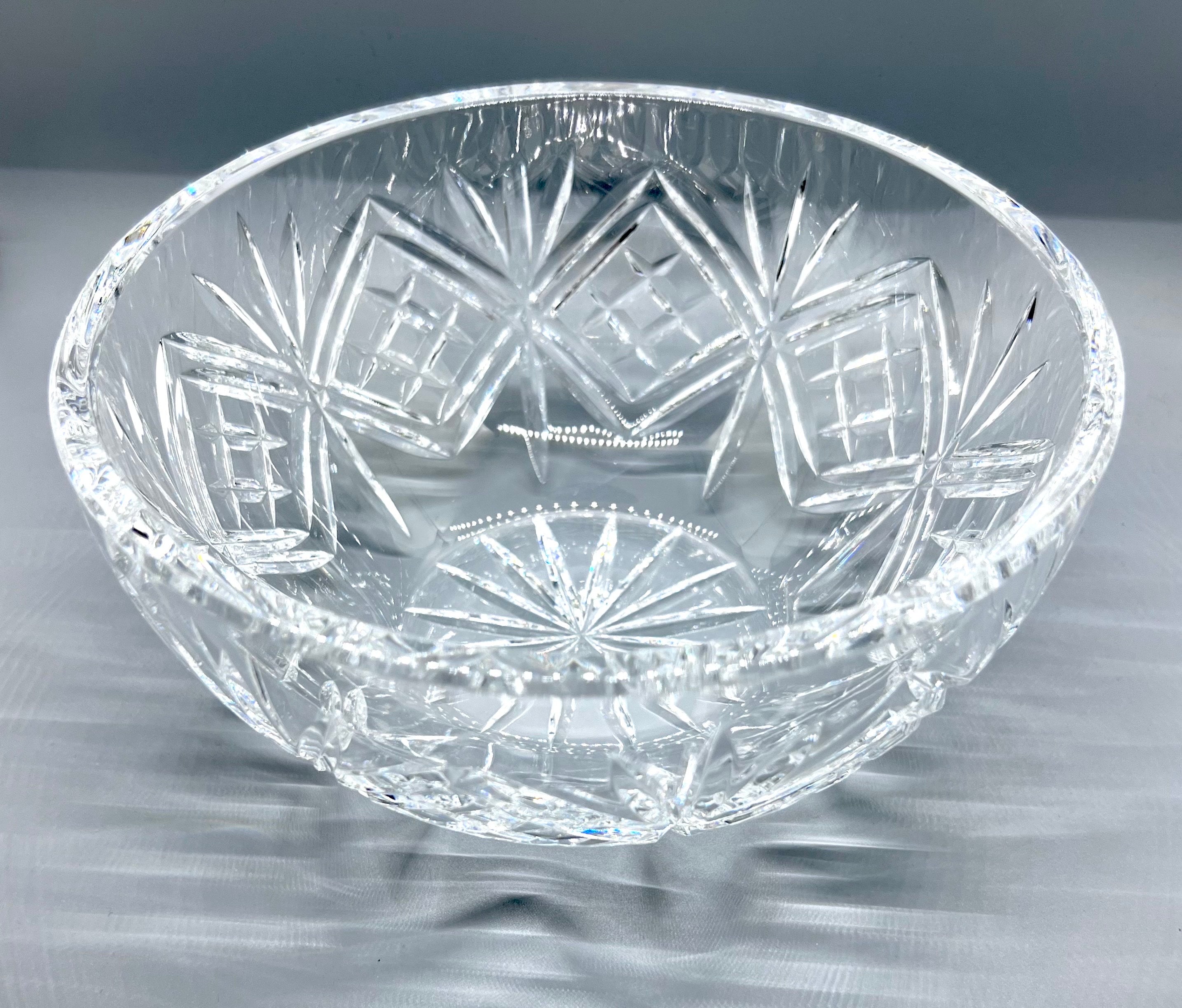 VINTAGE CUT CRYSTAL Bowl Vintage Fruit Bowl Large Crystal - Etsy