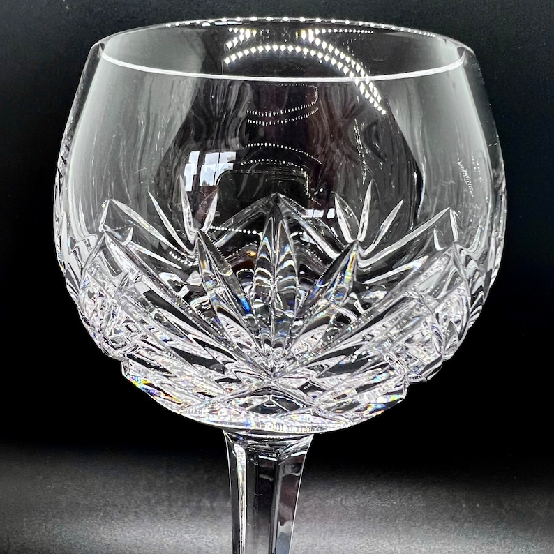 Vintage Cut CRYSTAL Hock Wine Glass by Cavan Crystal, in the Sheelin ...