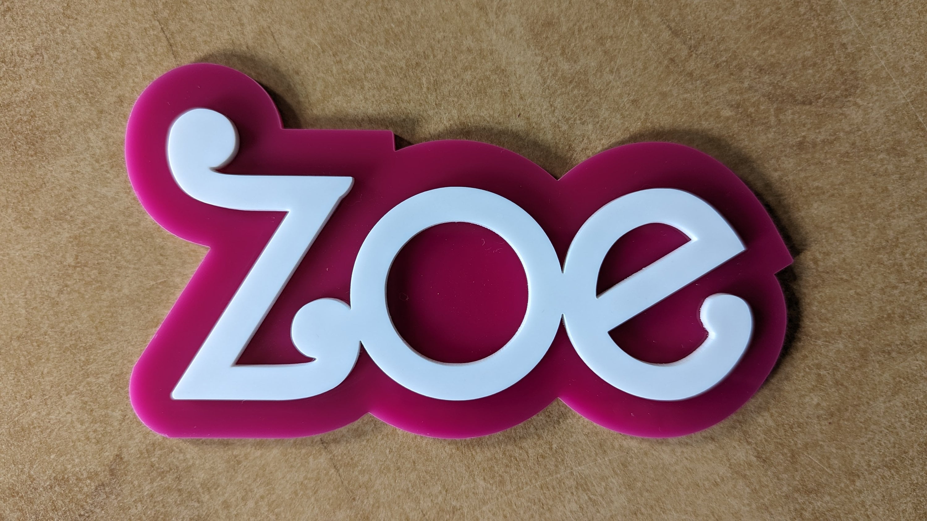 Personalised Wall or Door Name Plate for Girls in a Barbie Style Font ...
