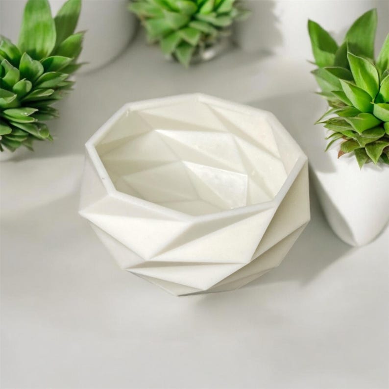 3D Printed Plant Pot Modern Design, Customizable Size, Ideal for ...