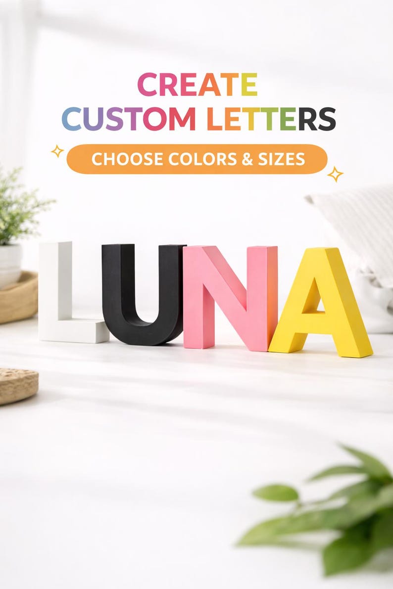 Custom 3D Printed Letters, Numbers and Signs for Indoors or Outdoors ...