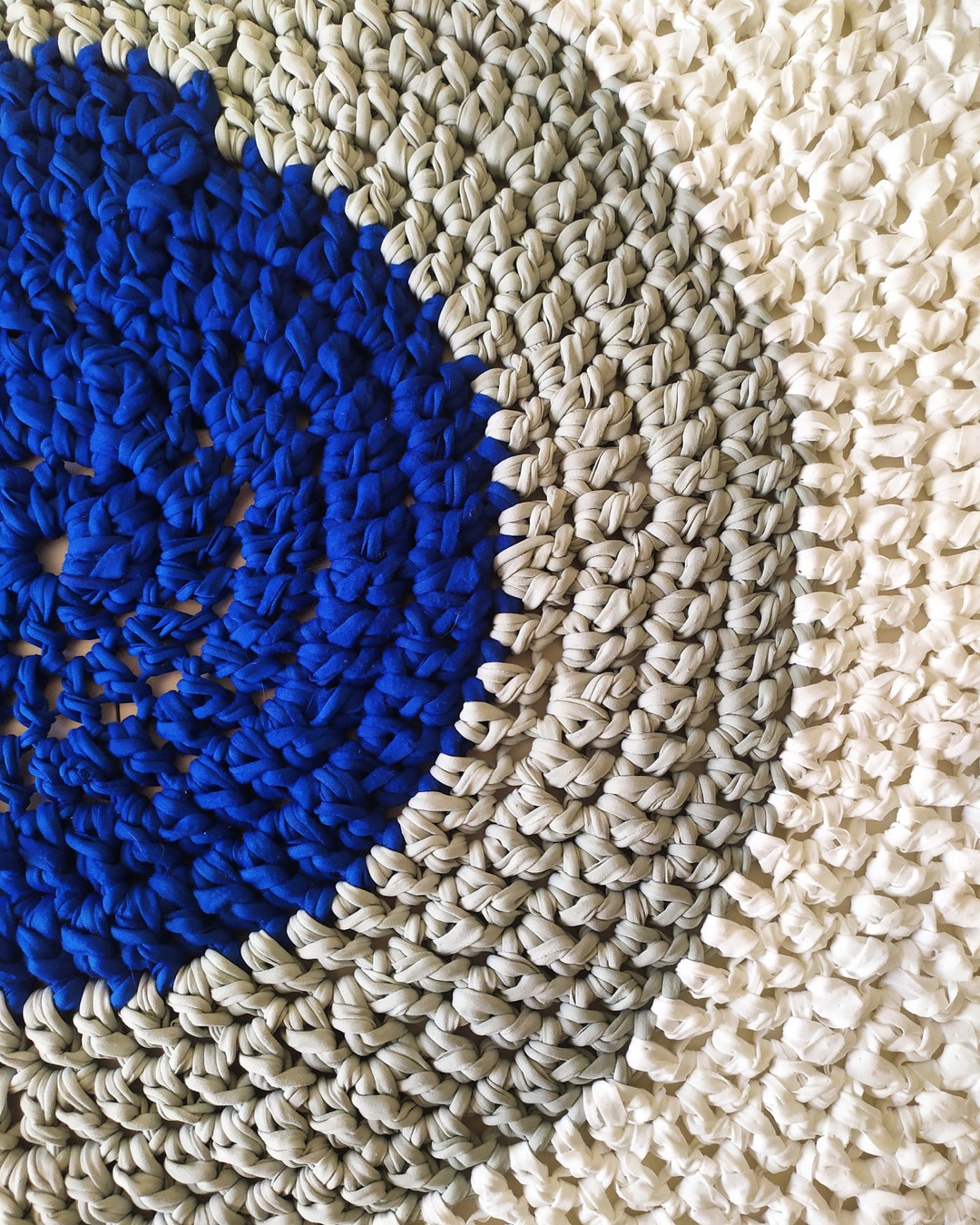 Tappeto in fettuccia all'uncinetto - Etsy Italia