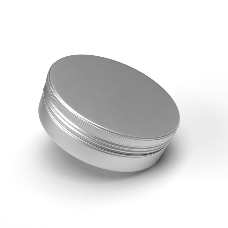 2 Oz/60ml Screw Top Round Aluminum Tin Jar Storage Containers ...