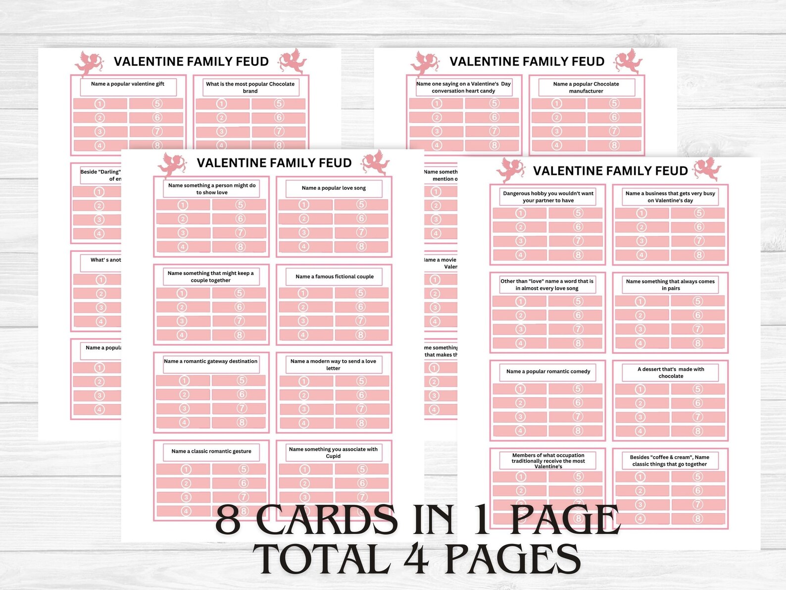 Valentine Family Feud, Valentine's Day Party Game, Valentine Day Trivia ...