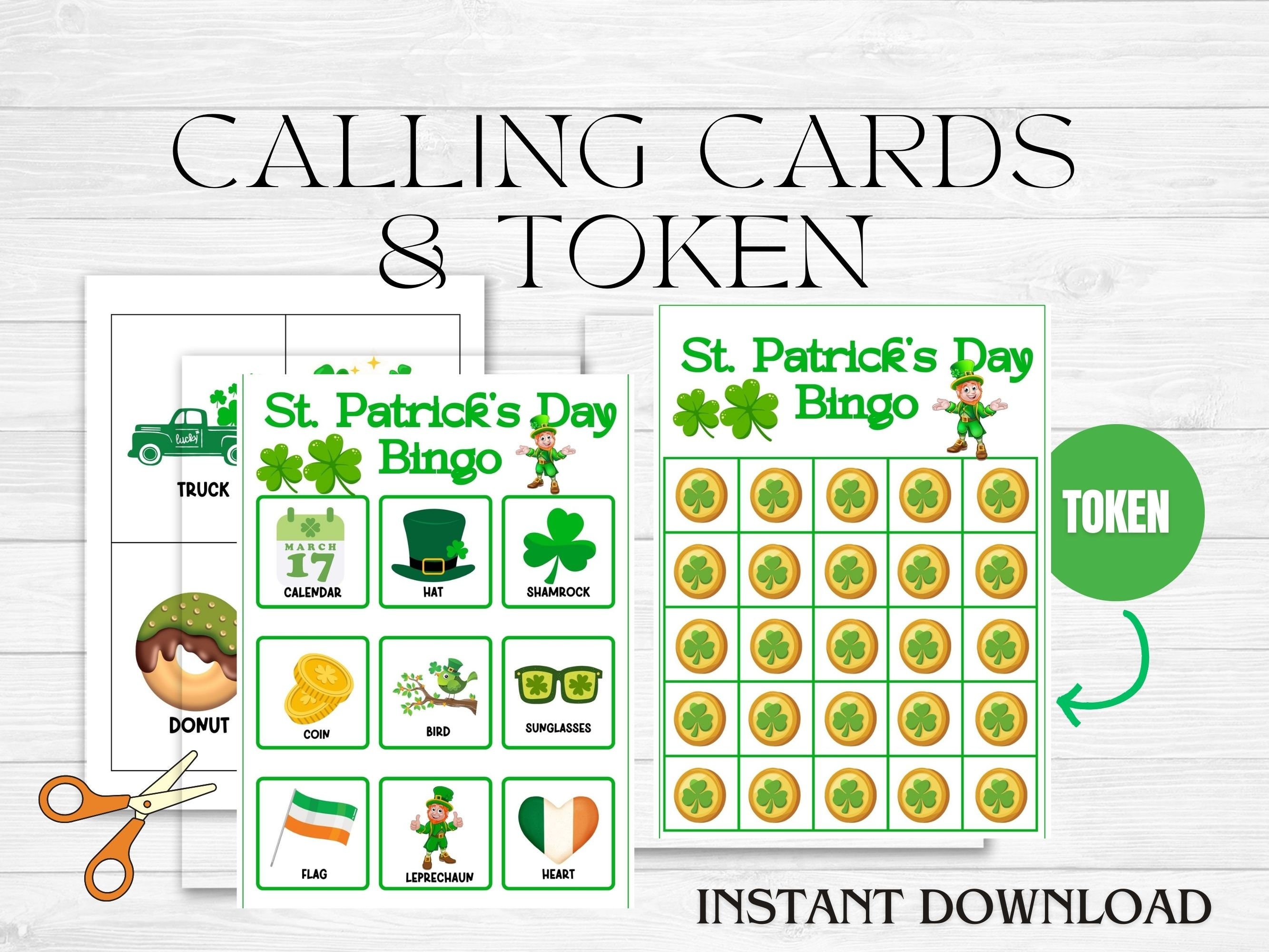 St Patrick's Day Bingo Cards, Party Game for St Patrick's Day, Paddy's ...