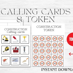 Construction Bingo, Construction Bingo for Kids, Construction Birthday ...