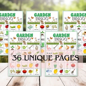 Garden Bingo Printable, Garden Game, Gardening Game for Kids, Classroom ...
