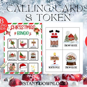 Christmas Bingo Game, Christmas Activity, Family Bingo Game, Christmas ...