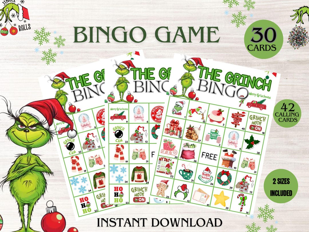 Christmas Party Bingo Game, Holiday Party Game, Christmas Activity for ...
