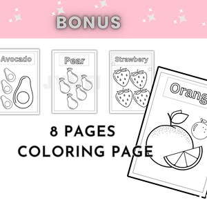 Printable Fruits Flash Card | Montessori Learning Material for Kids ...