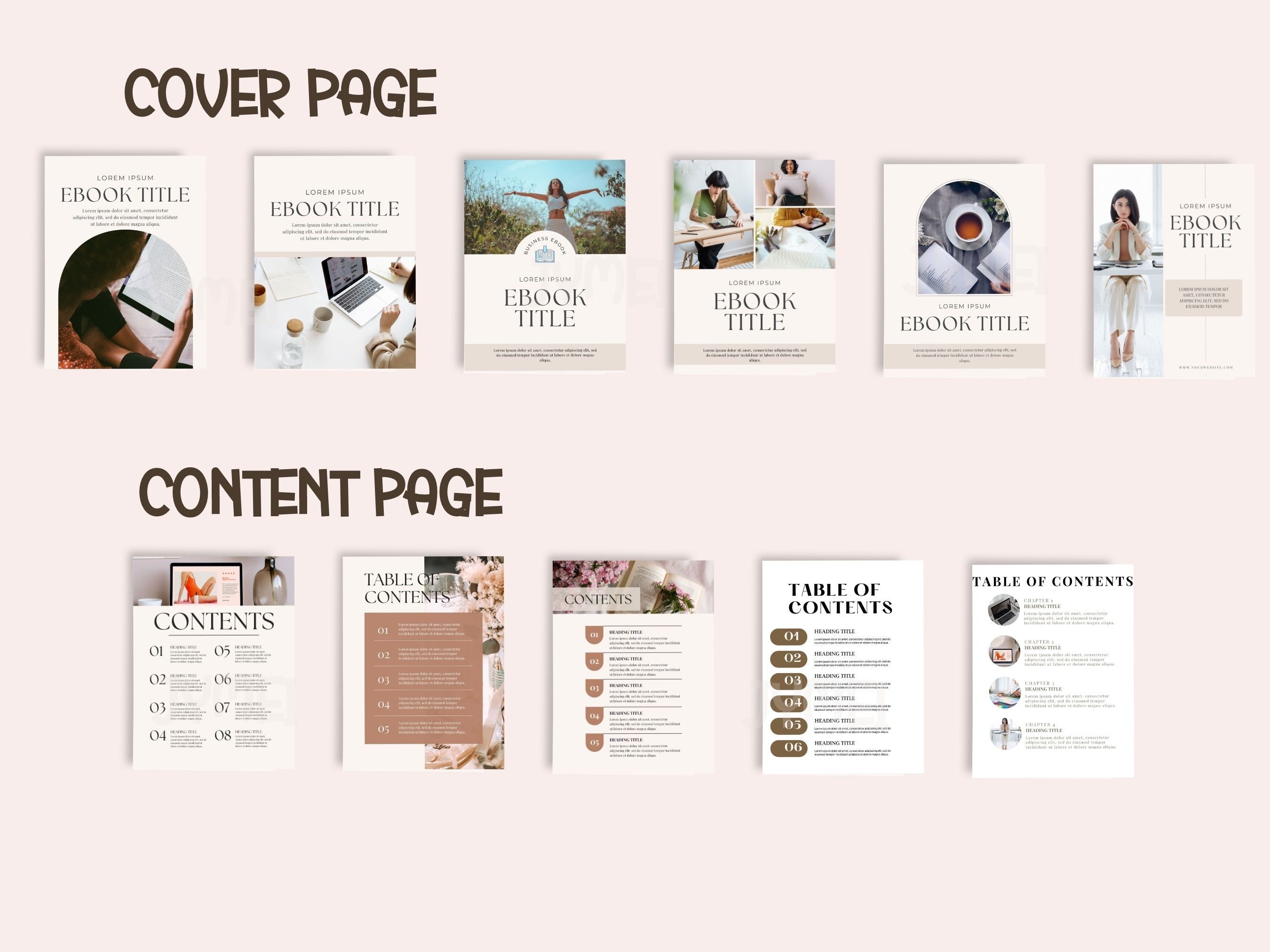 Editable Ebook Template | Professional Designed and Customizable for ...