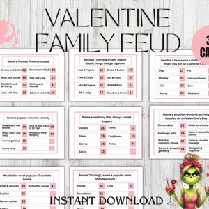 Valentine Family Feud, Valentine's Day Party Game, Valentine Day Trivia ...