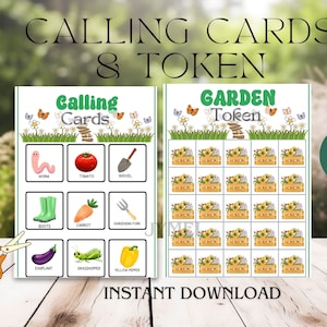 Garden Bingo Printable, Garden Game, Gardening Game for Kids, Classroom ...
