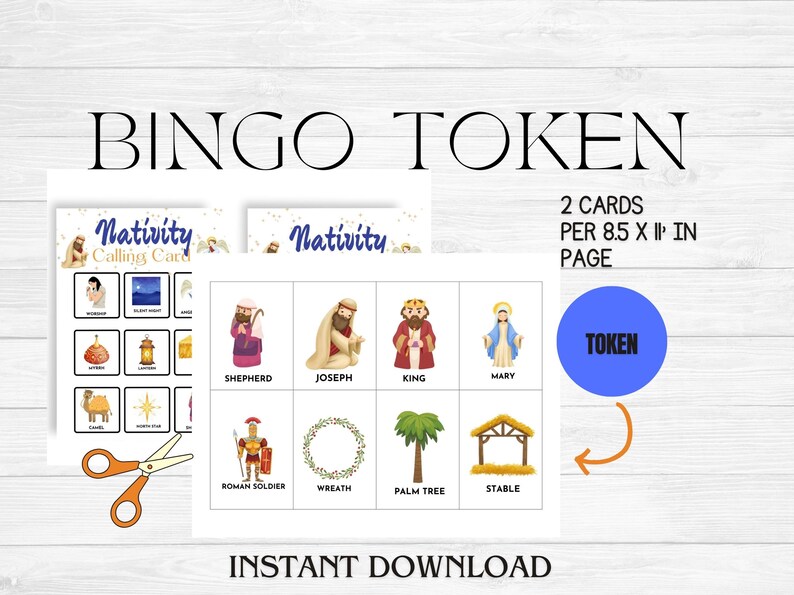 Nativity Bingo Game, Bingo Nativity, Baby Jesus Bingo, Christmas Bingo ...