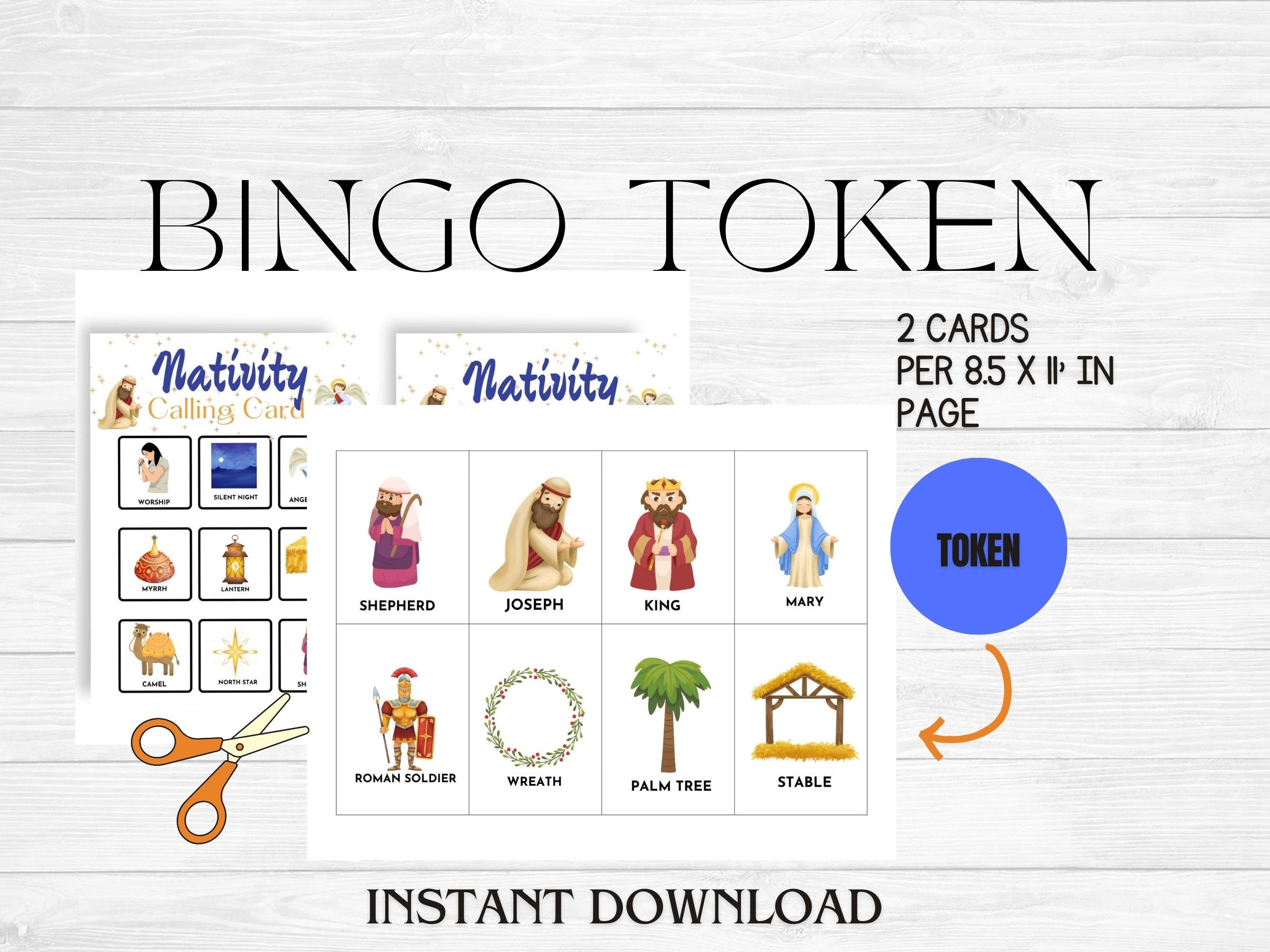 Nativity Bingo Game, Bingo Nativity, Baby Jesus Bingo, Christmas Bingo ...