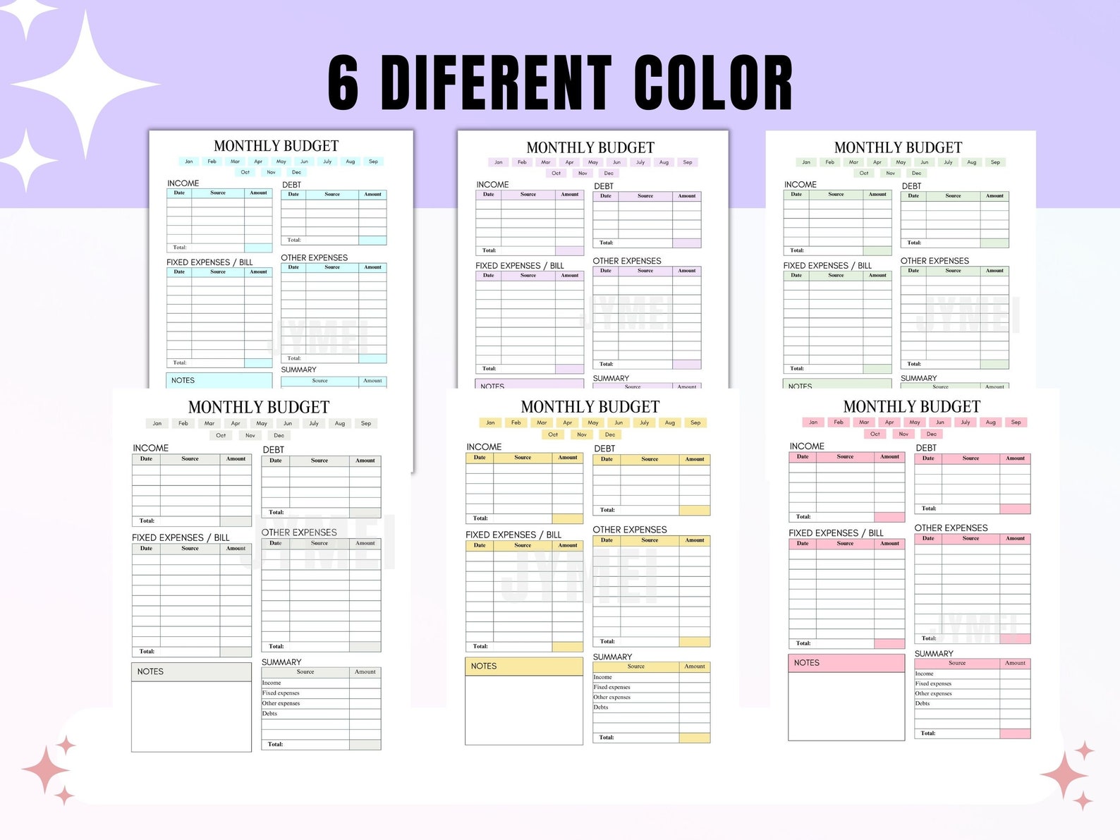 Printable Monthly Budget for Smart Money Management |monthly Budget PDF ...