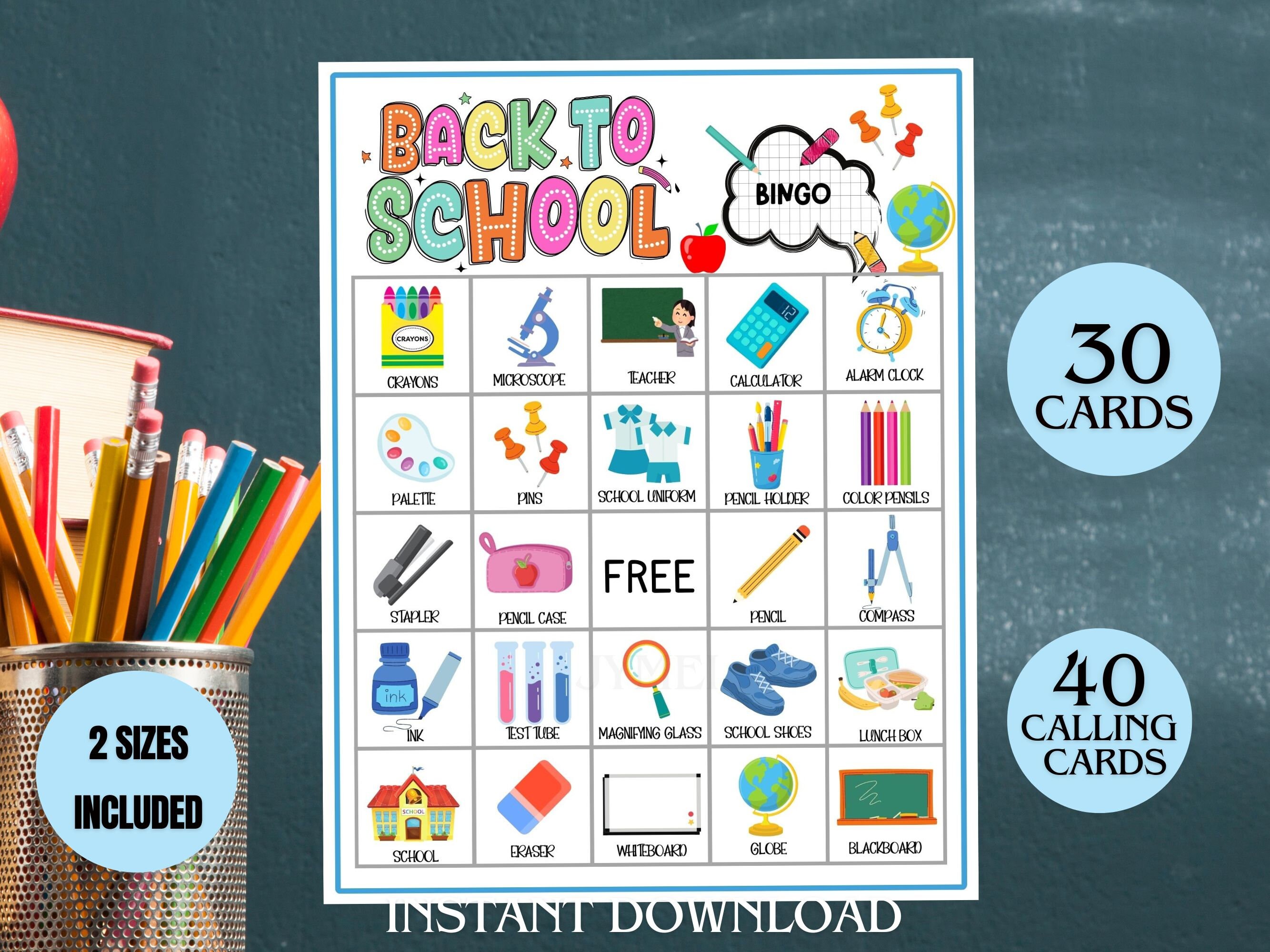 Back to School Bingo Card, Welcome Back Bingo, Back to School Activity ...