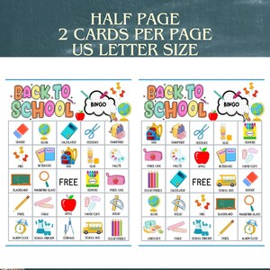 Back to School Bingo Card, Welcome Back Bingo, Back to School Activity ...