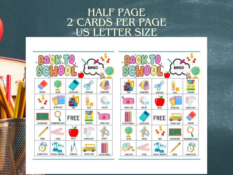 Back to School Bingo Card, Welcome Back Bingo, Back to School Activity ...