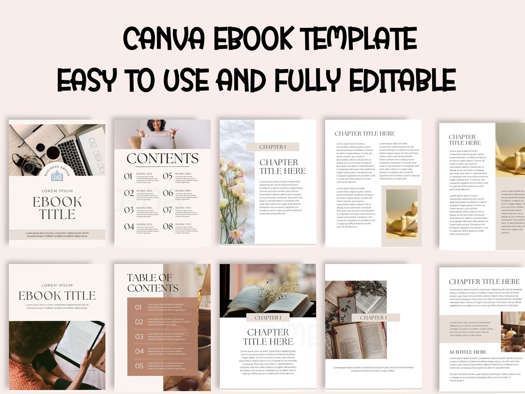 Editable Canva Ebook Template | Course Workbook Template | Lead Magnet ...