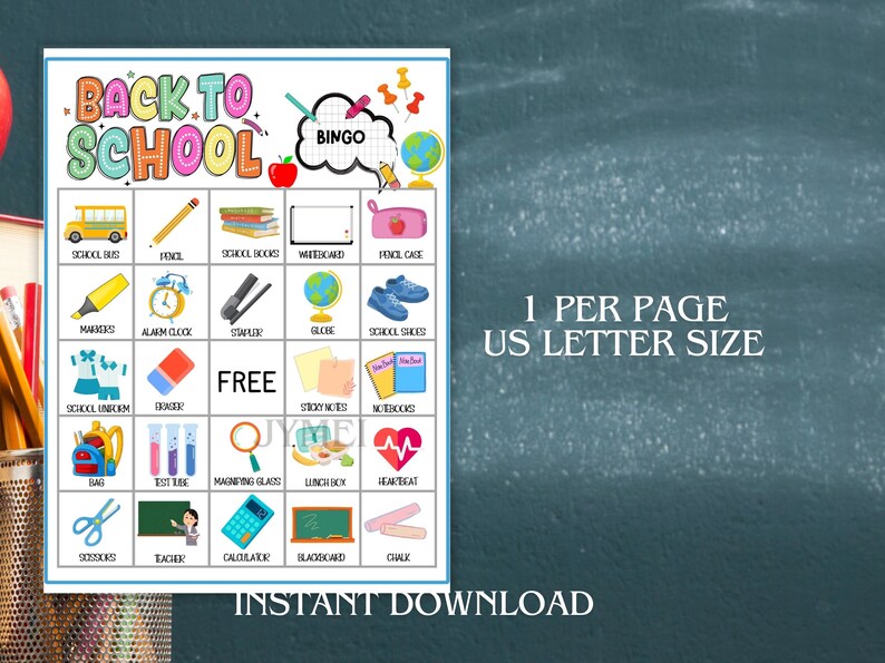 Back to School Bingo Card, Welcome Back Bingo, Back to School Activity ...