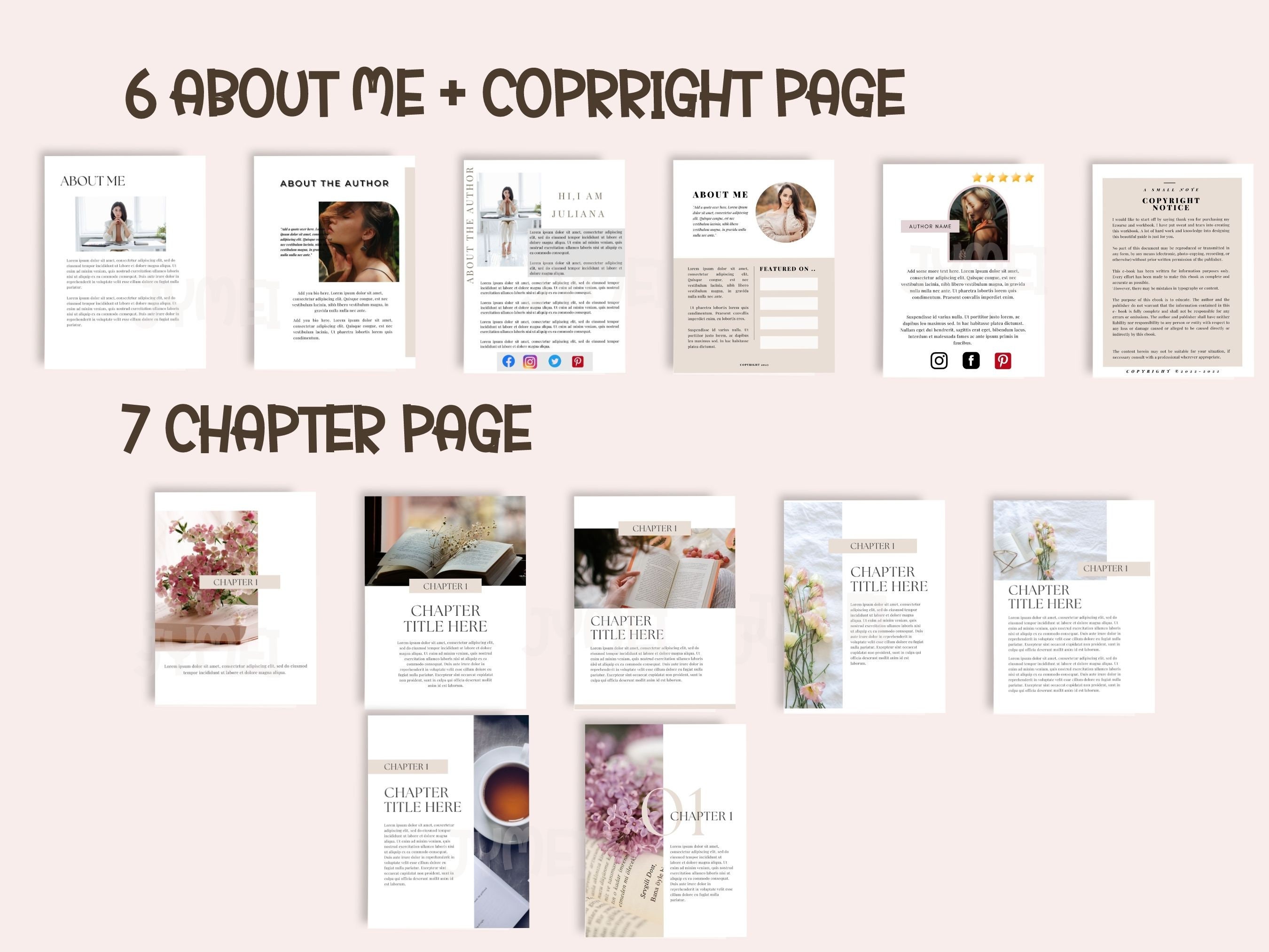 Editable Ebook Template | Professional Designed and Customizable for ...
