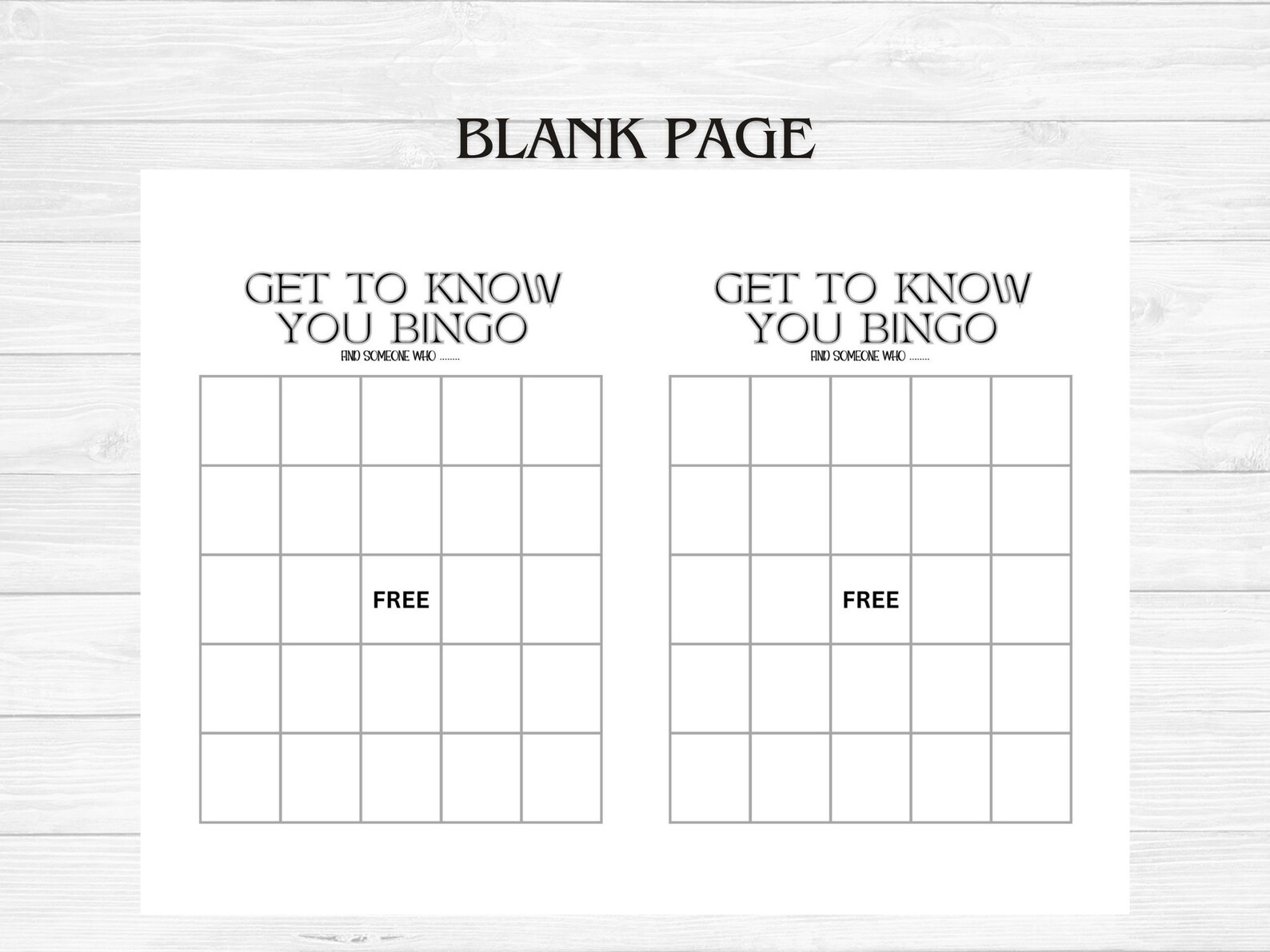 Get to Know You Bingo, Find Someone Bingo Game, Icebreaker Bingo Game ...