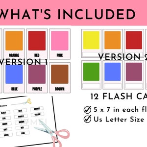 Printable Color Flash Card for Kids | Children Learning Color Material ...