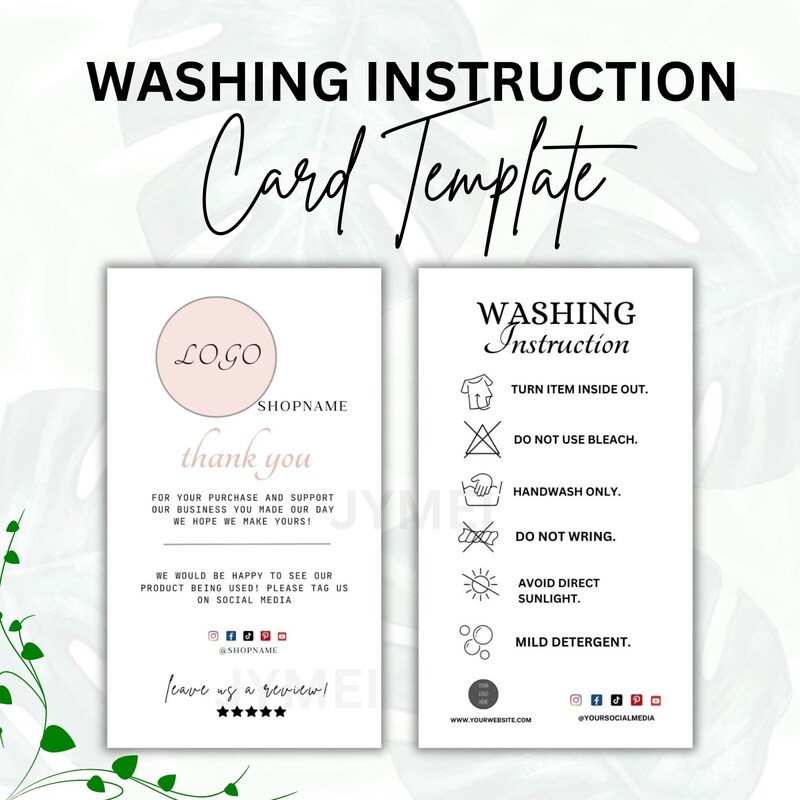 Laundry Thank You Card - Etsy