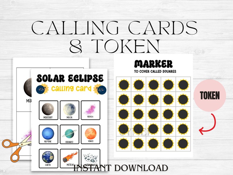 Solar Eclipse Bingo, Solar Eclipse 2024, Printable Solar Bingo, Eclipse ...