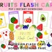 Printable Fruits Flash Card | Montessori Learning Material for Kids ...