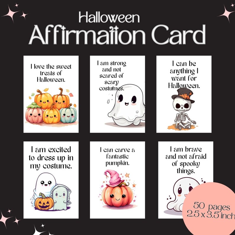 50 Positive Affirmation Cards for Kids to Built Confidence and ...
