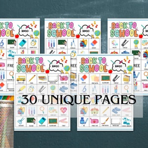 Back to School Bingo Card, Welcome Back Bingo, Back to School Activity ...