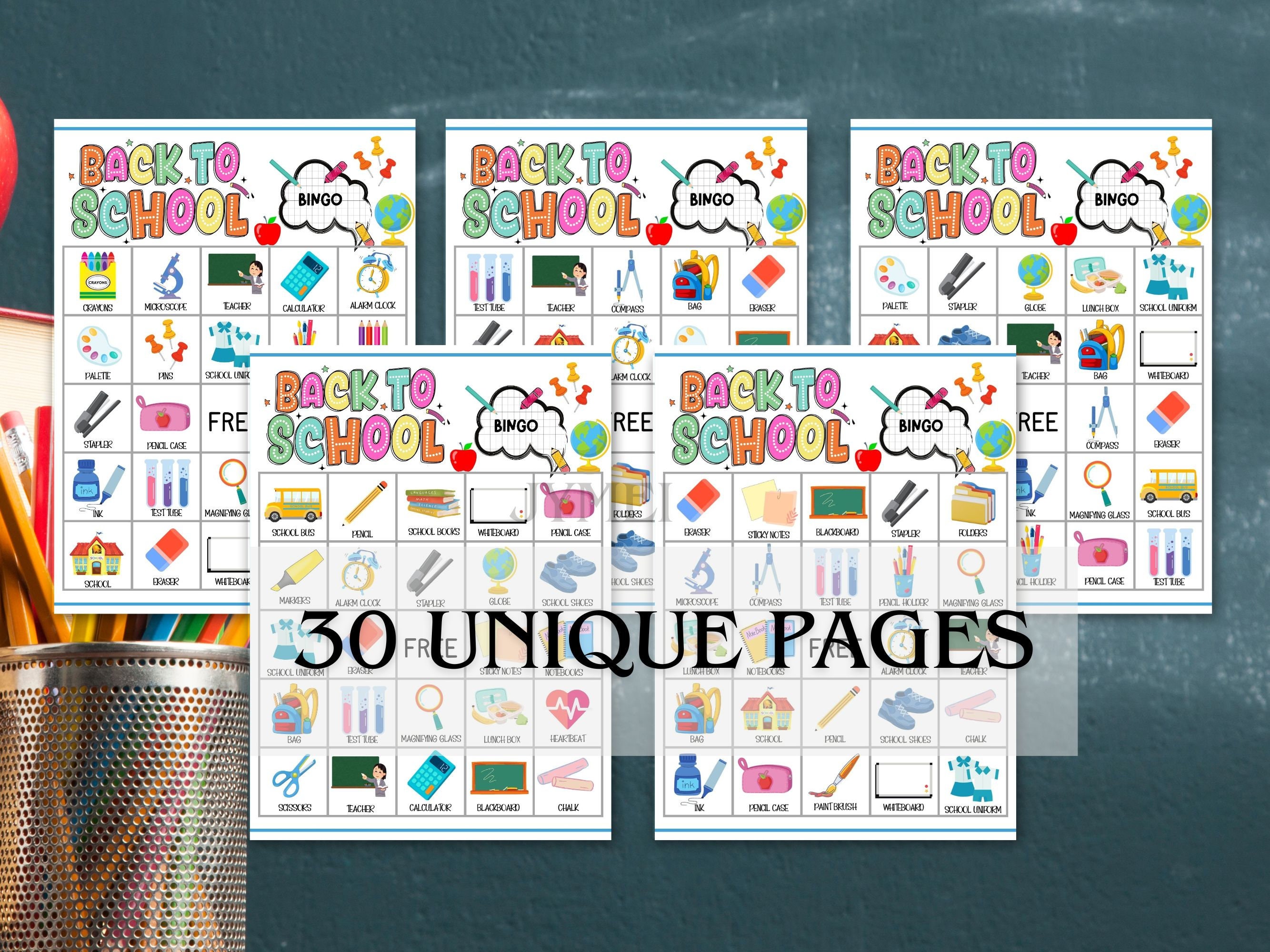 Back to School Bingo Card, Welcome Back Bingo, Back to School Activity ...