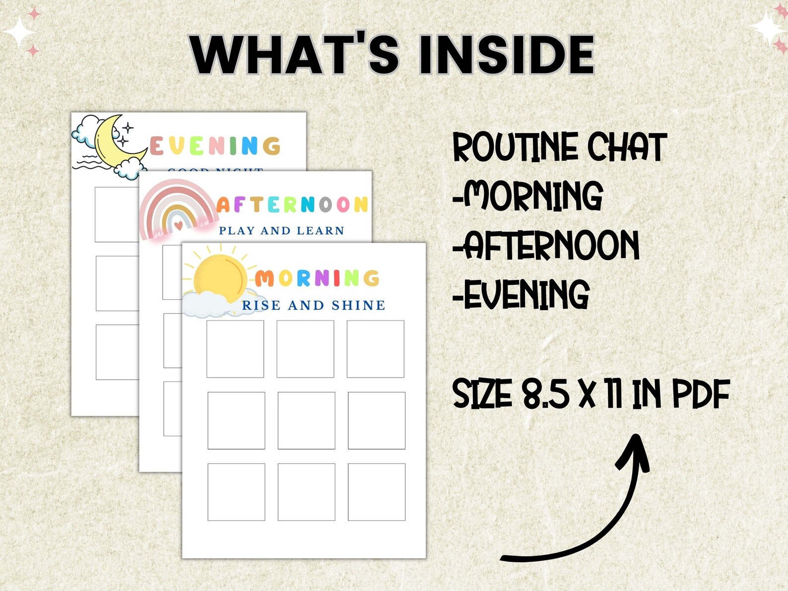 Daily Routine Chat for Kids | Learning Material for Preschool Kids ...