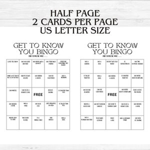Get to Know You Bingo, Find Someone Bingo Game, Icebreaker Bingo Game ...