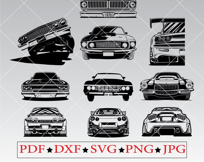 Speed Car SVG Bundle, Dynamic Motion PNG Clipart for Cricut, Racing ...