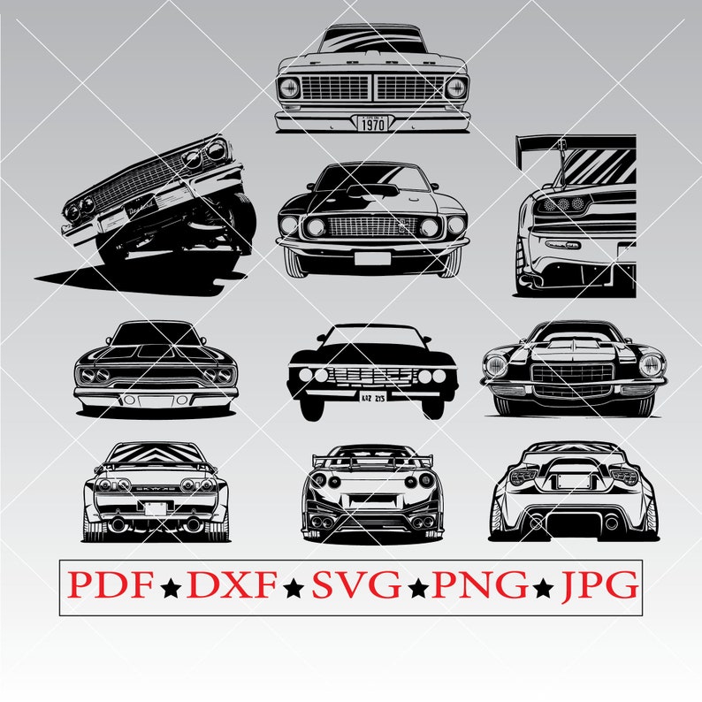 Classic And Sports Cars Svg Clipart Svg Cars Design Svg Clipart Files Classic Cars Svg Files For 