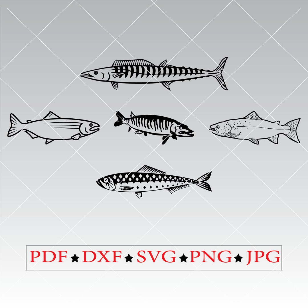 Fish Svg Fish Clipart for Gifts Design Svg Clipart Files Fishing Svg ...