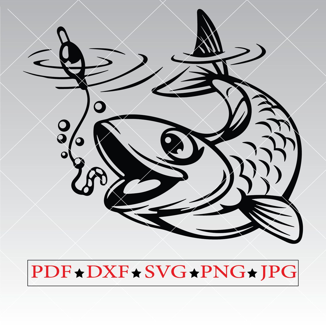 Fish Svg Fish Clipart for Gifts Design Svg Clipart Files Fishing Svg ...