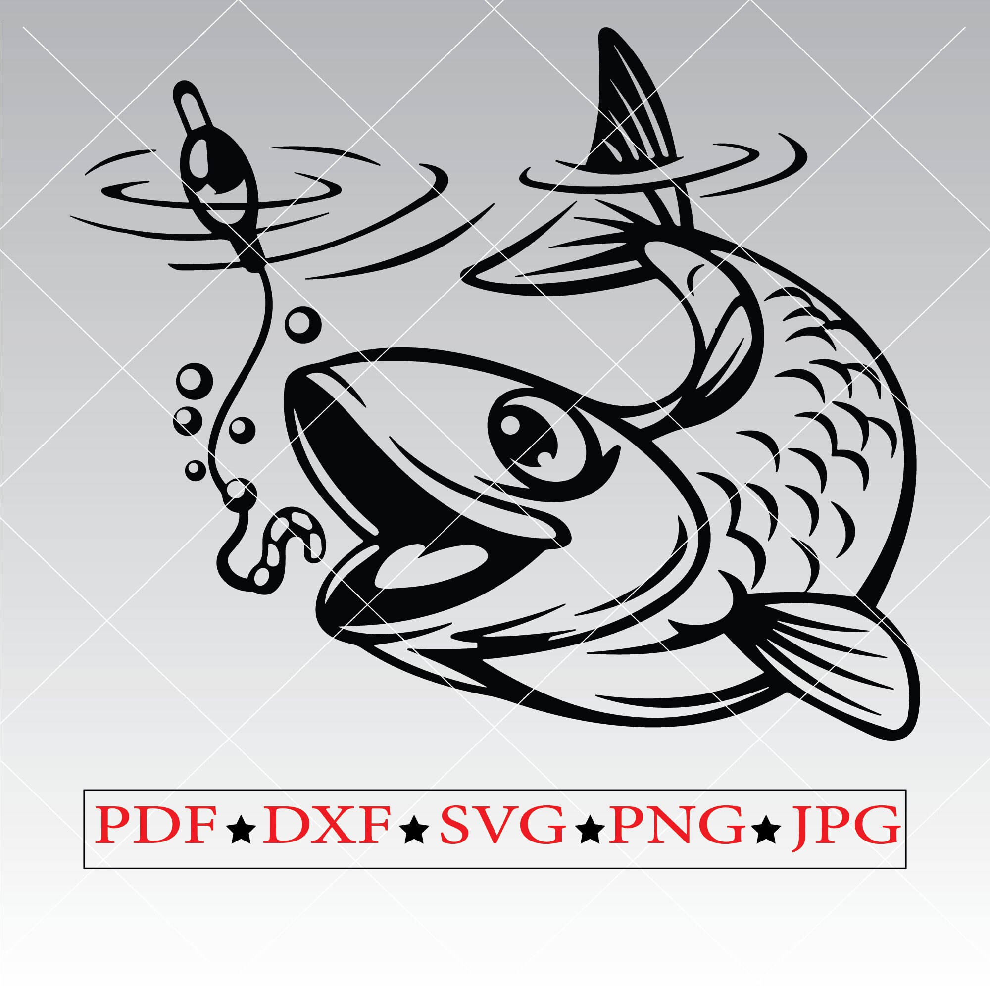 Fish Svg Fish Clipart for Gifts Design Svg Clipart Files Fishing Svg ...